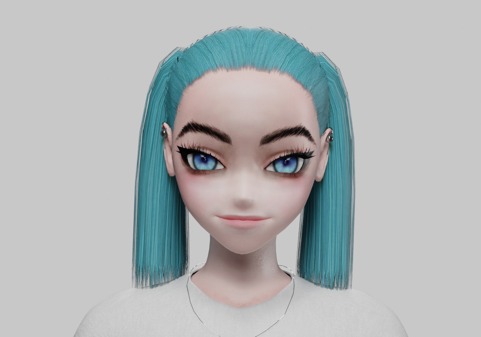 3D Basic Anime Girl V21301 Model - TurboSquid 2272333