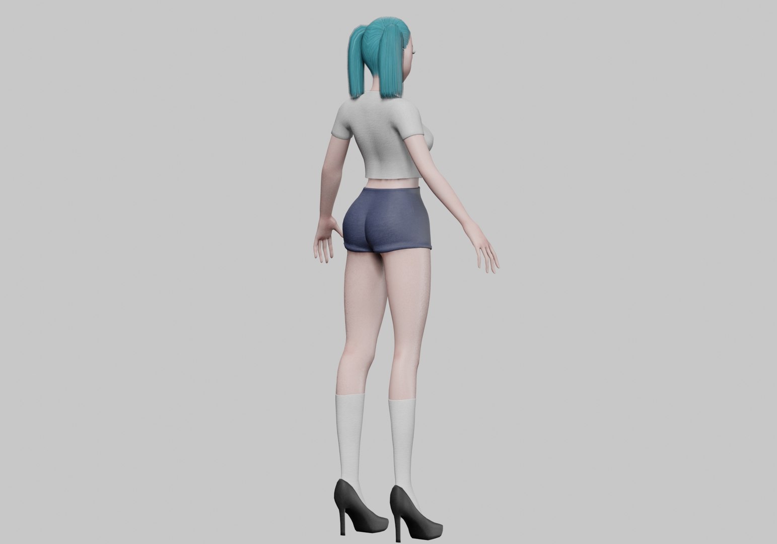 3D Basic Anime Girl V21301 Model - TurboSquid 2272333