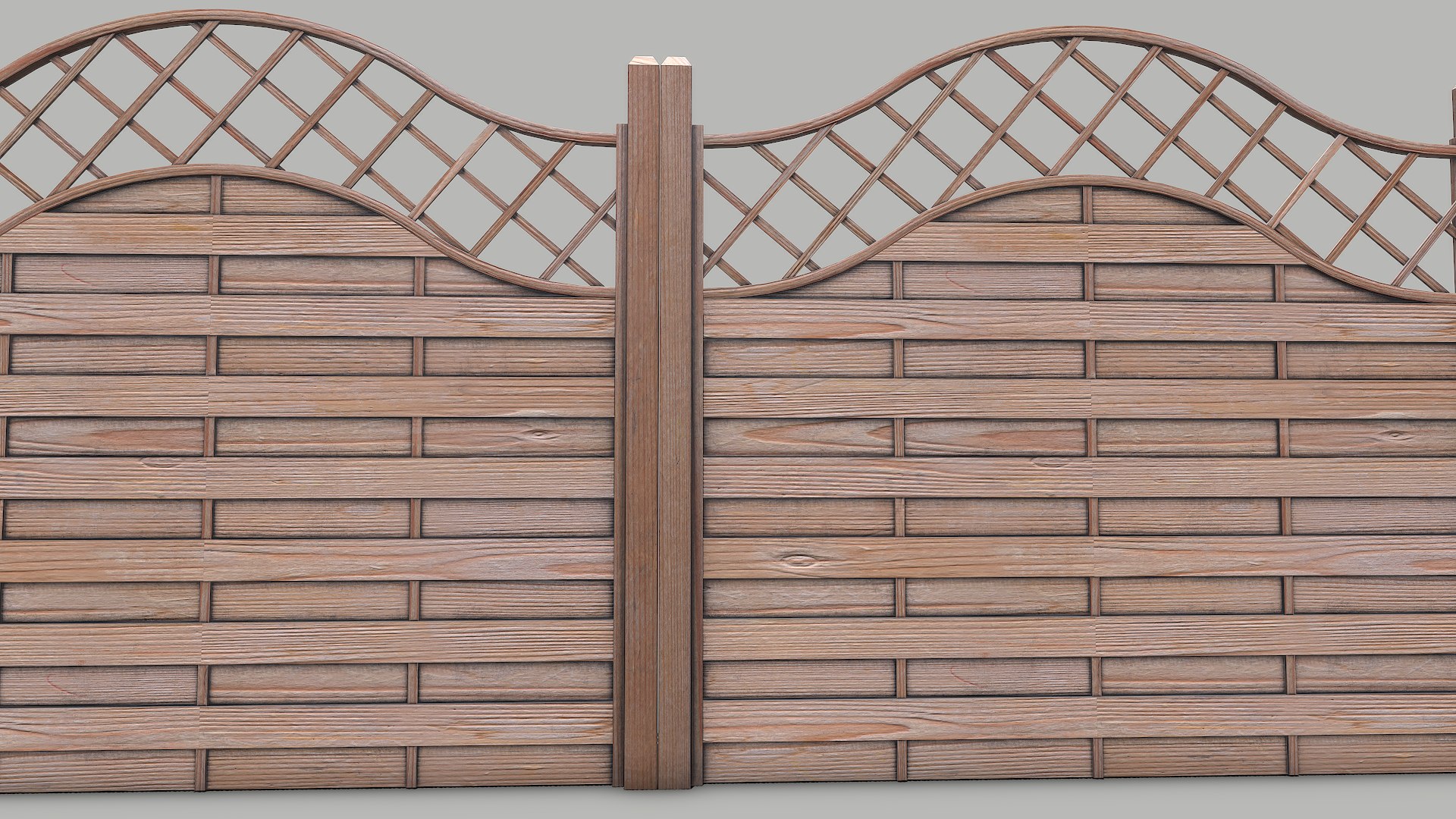 3D Wooden Modular Fence 1 Model - TurboSquid 1942448
