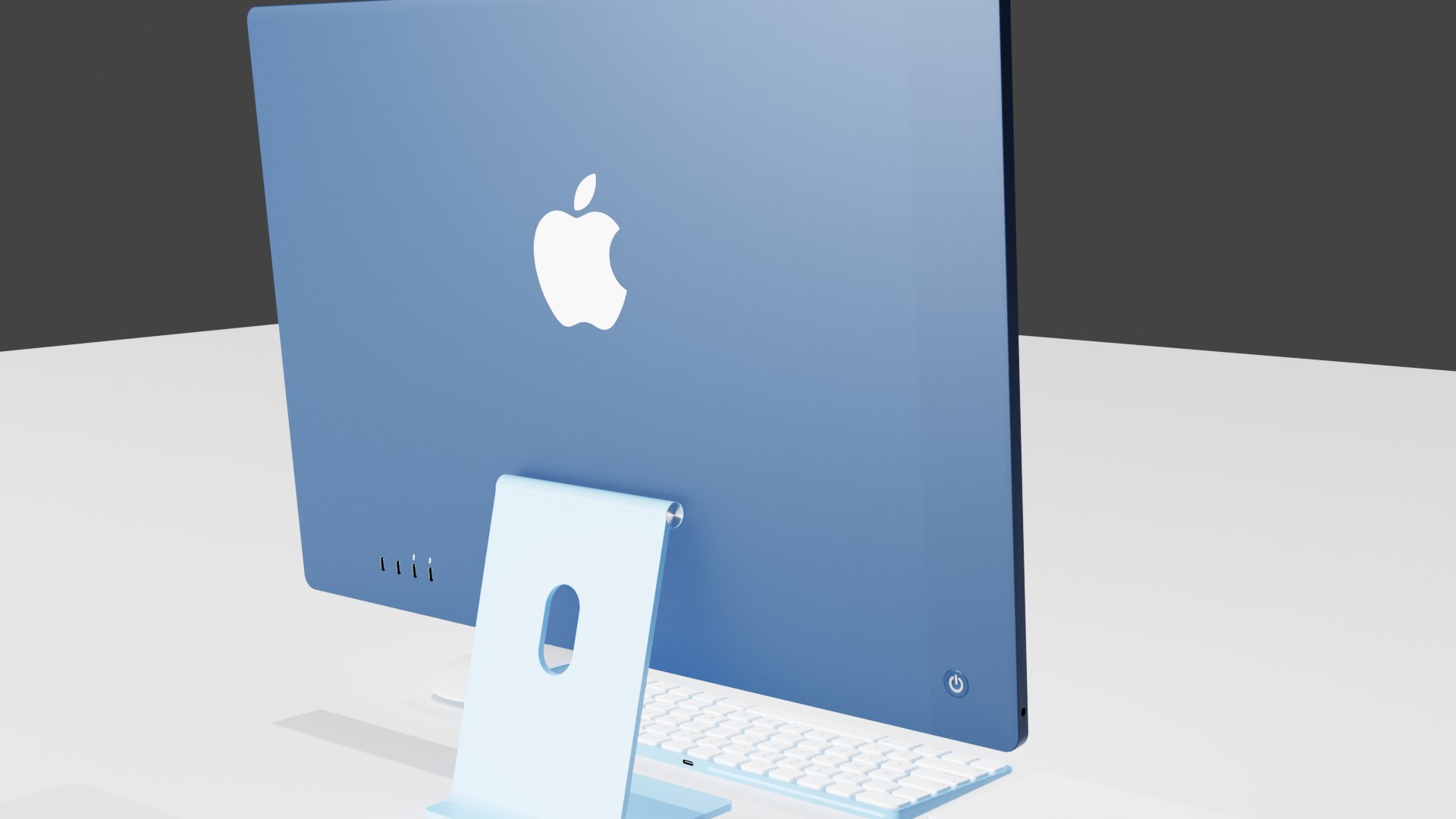 Apple IMac 24-inch 2021 Blue Set 3d Model Model - TurboSquid 1759733