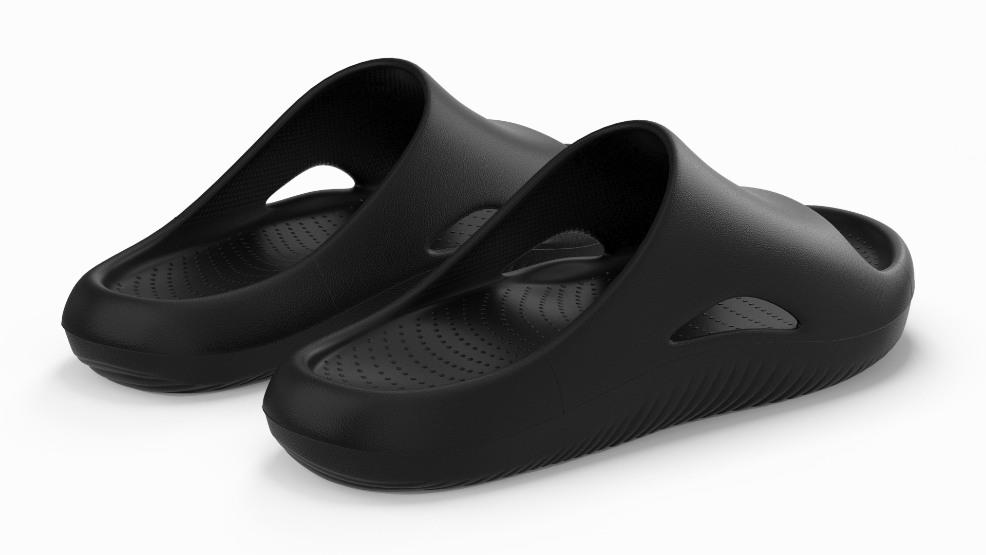 Casual Flip Flops Black 3D - TurboSquid 2207094
