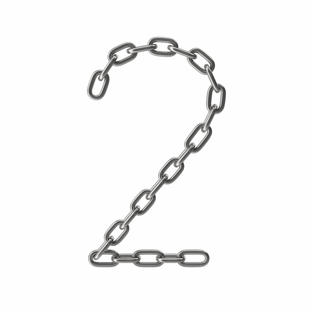 3D Chain Number Two Model - TurboSquid 2024743