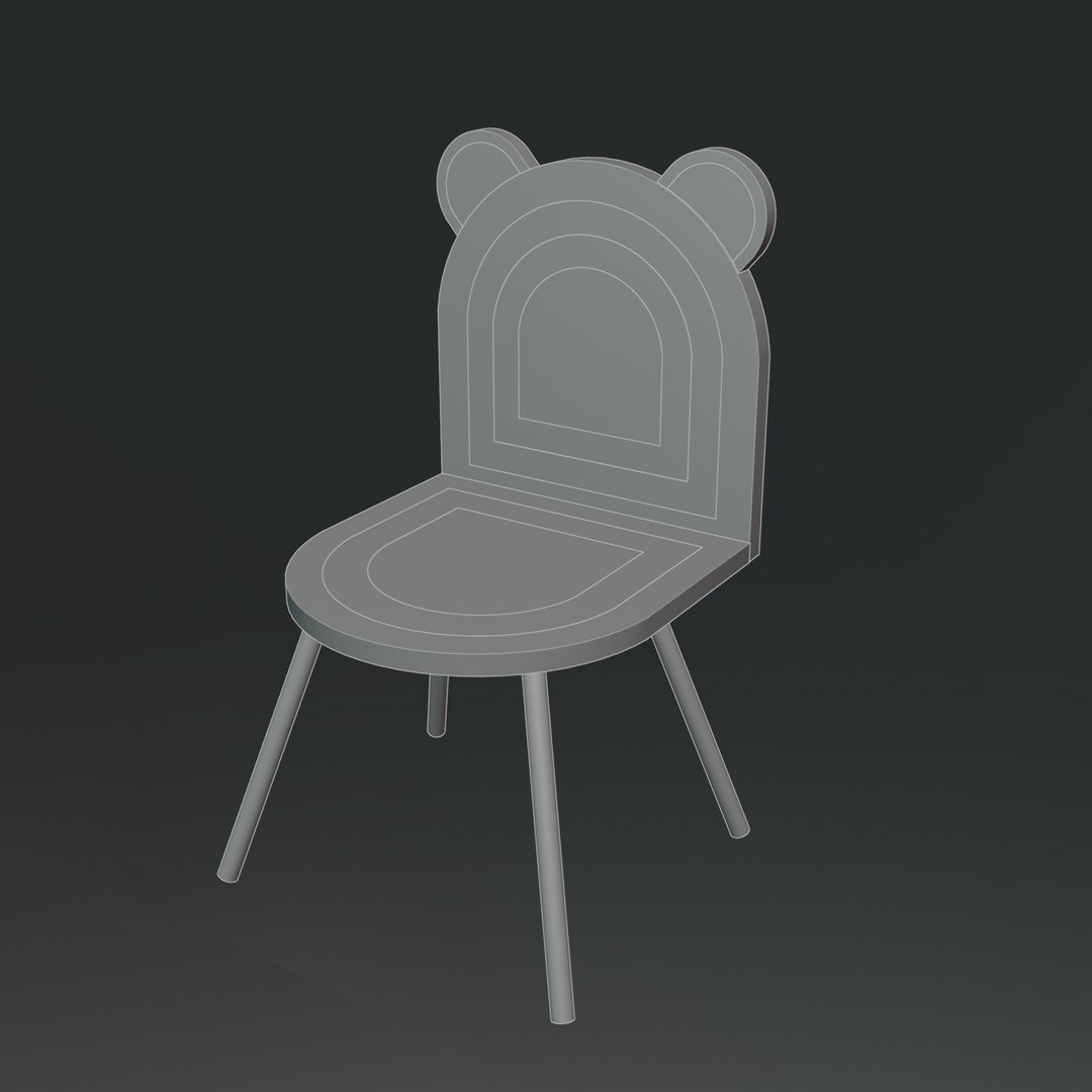 Stylized children chair 3D model - TurboSquid 2182956