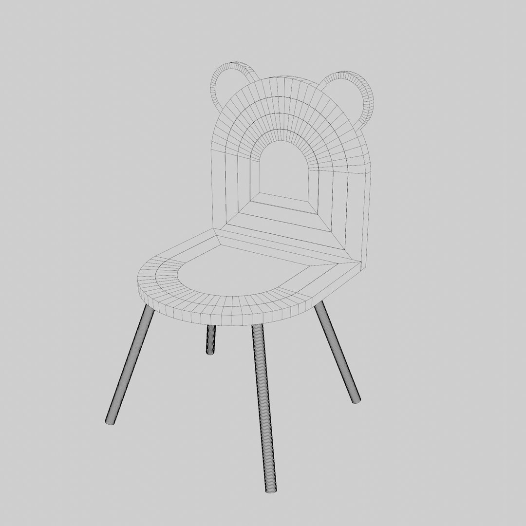 Stylized children chair 3D model - TurboSquid 2182956