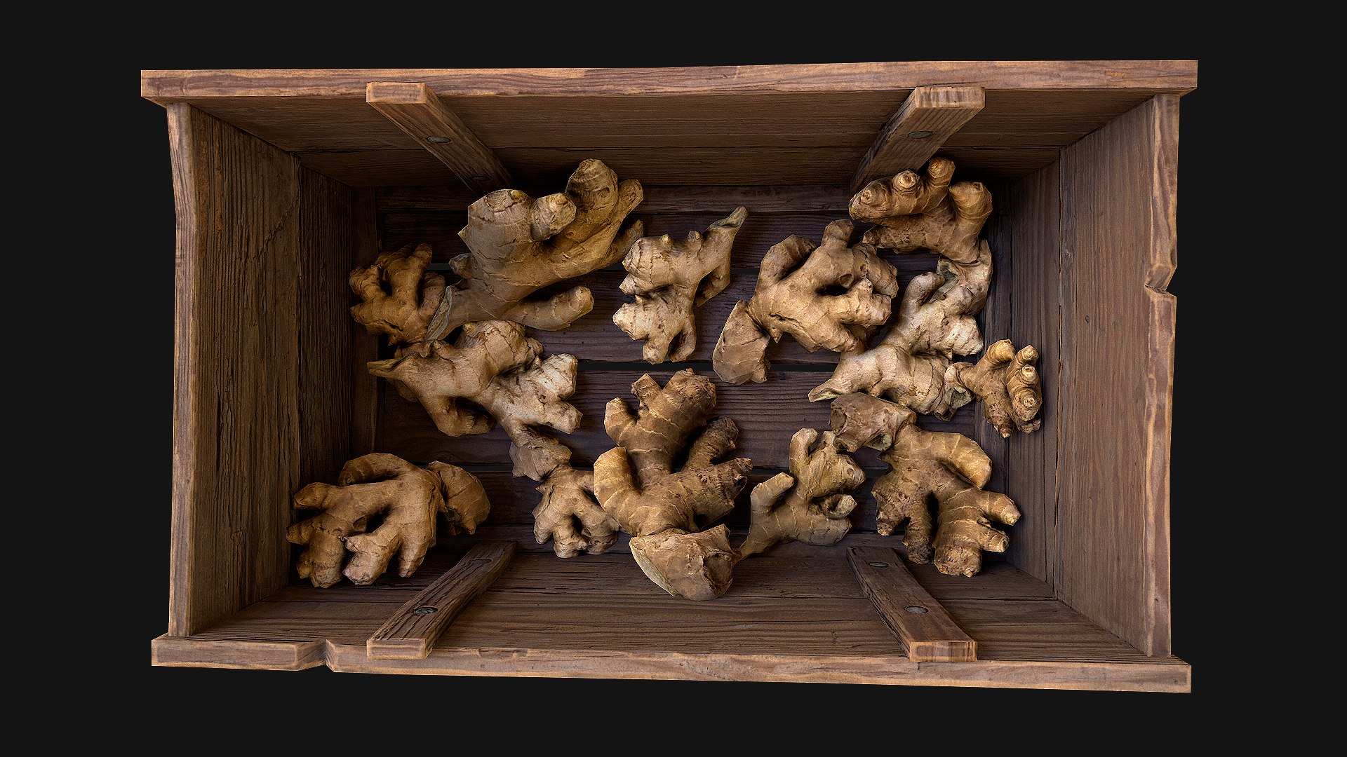 3D Crate Ginger Box Crate Stand - TurboSquid 1917168