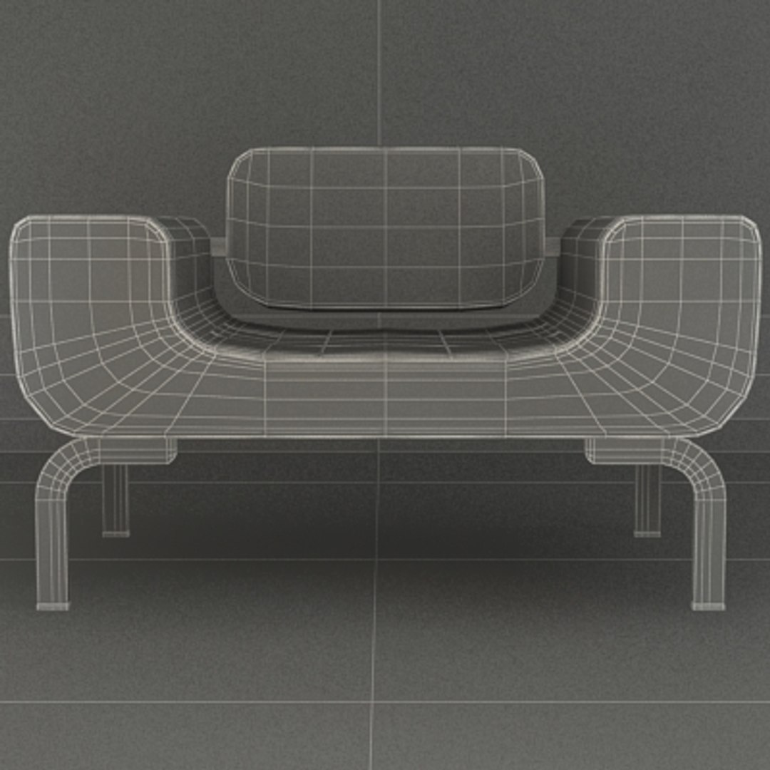 3d Seats Lounge Model