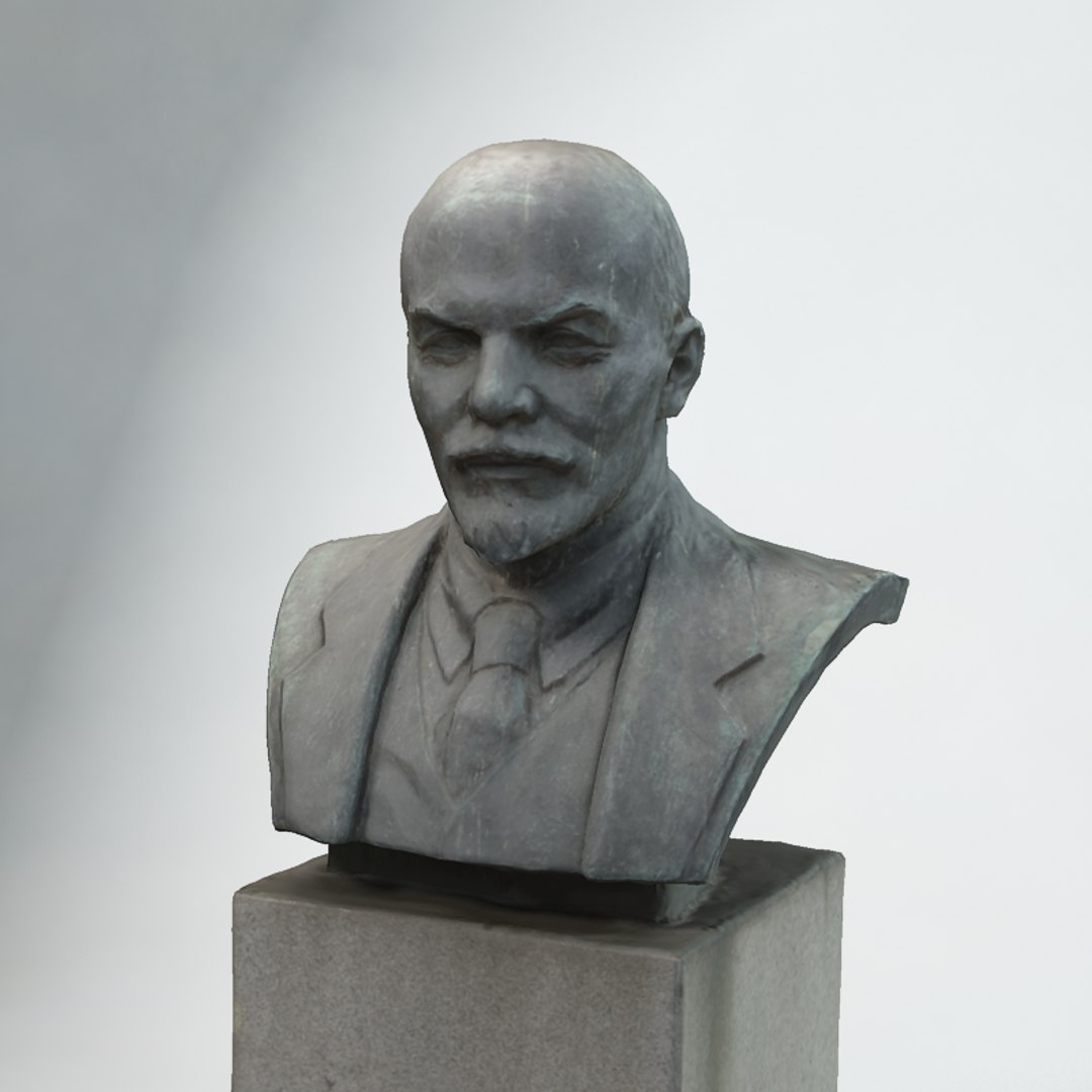 3d model bust vladimir lenin