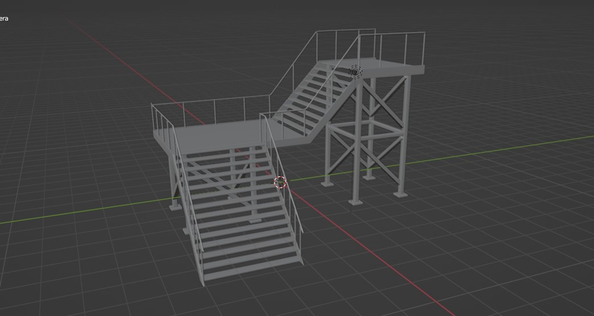 3D Industrial Stairs 3D Model Model - TurboSquid 2344349