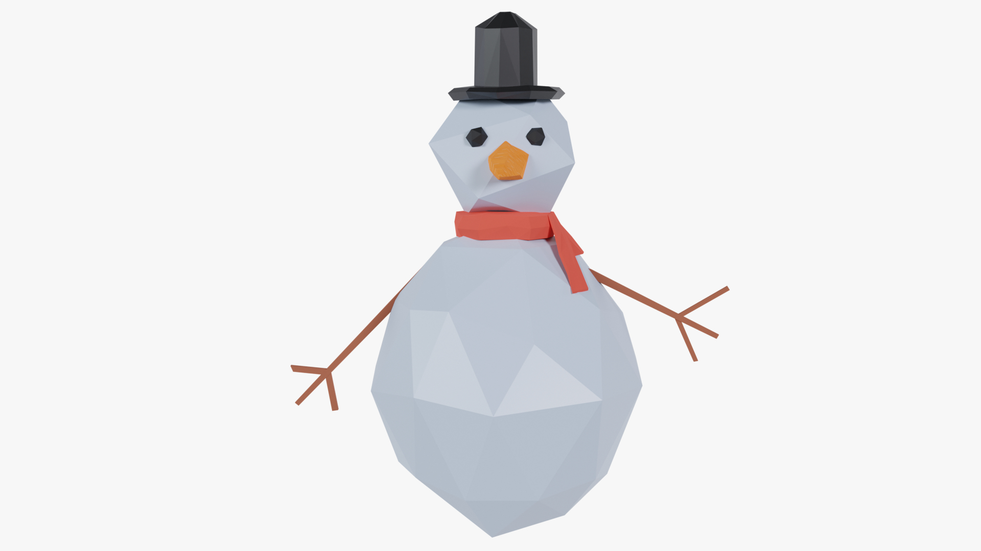 3D Frosty The Fun-Loving Snowman - Low Poly Model - TurboSquid 2009666