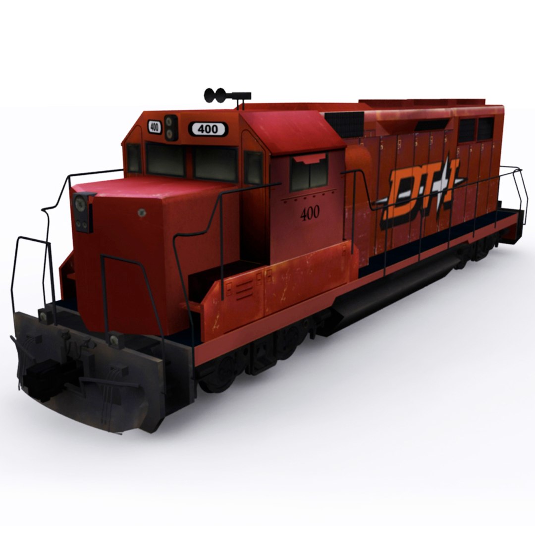 EMD GP40 2 3D Model - TurboSquid 2099932