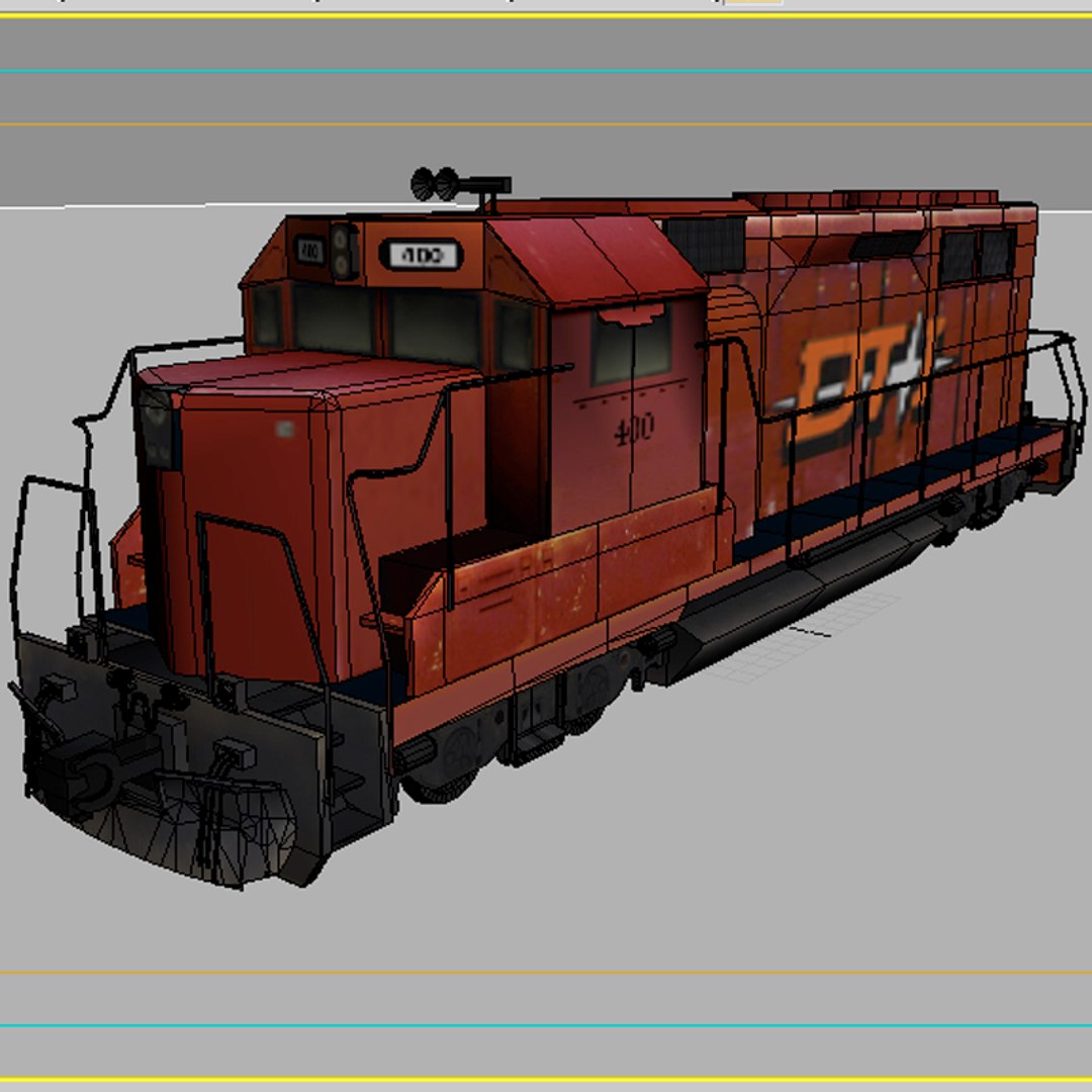 EMD GP40 2 3D Model - TurboSquid 2099932
