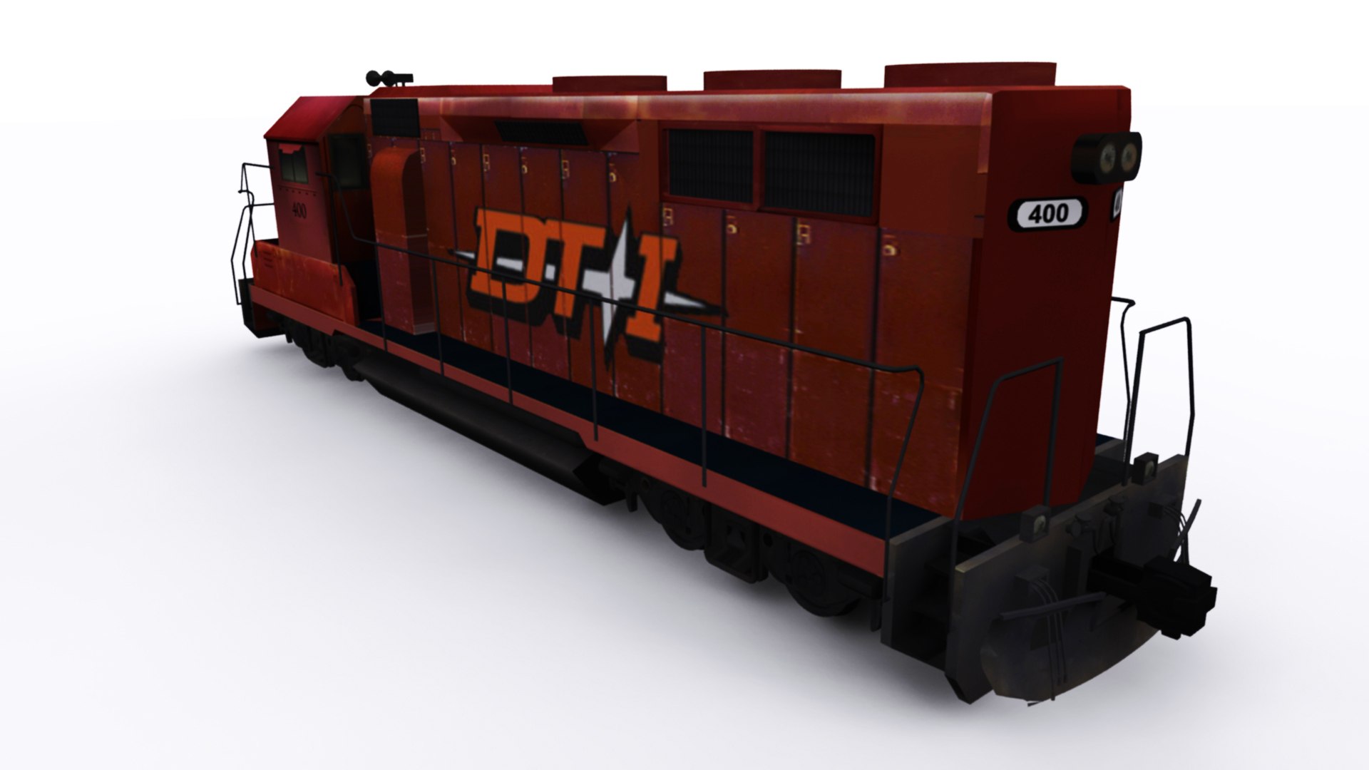 EMD GP40 2 3D Model - TurboSquid 2099932
