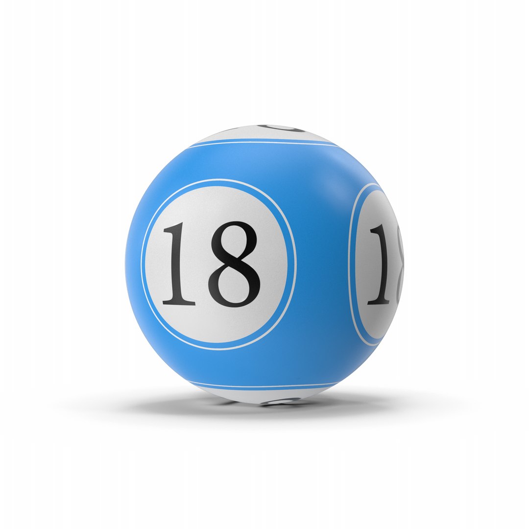 3D Bingo Ball 18 - TurboSquid 2323759