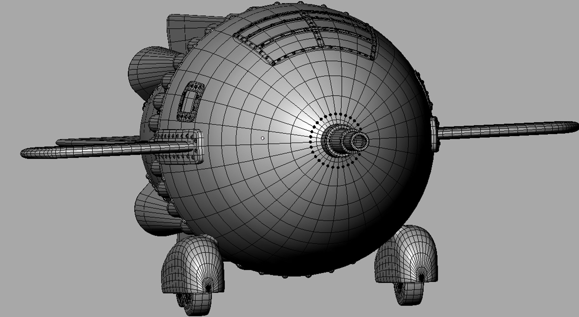 3d Model Flash Gordon Rocket Ship