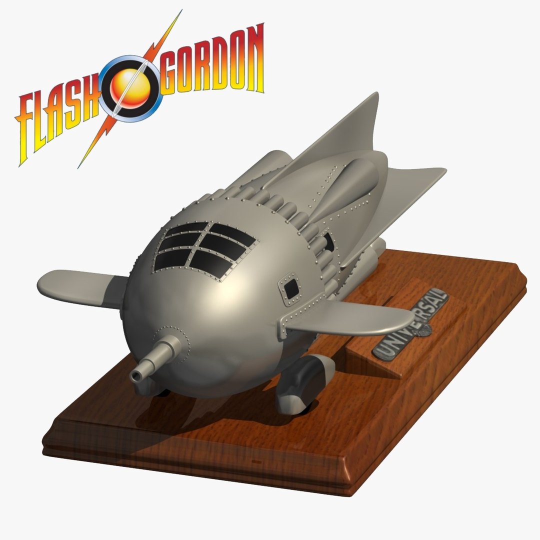 3d Model Flash Gordon Rocket Ship