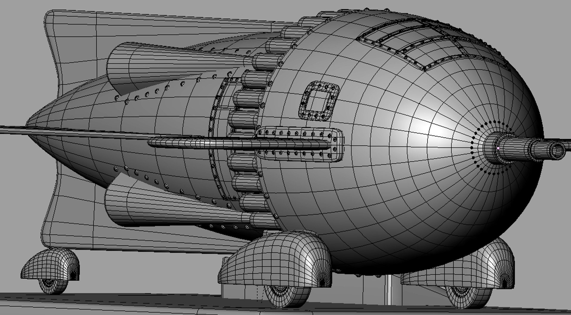 3d Model Flash Gordon Rocket Ship