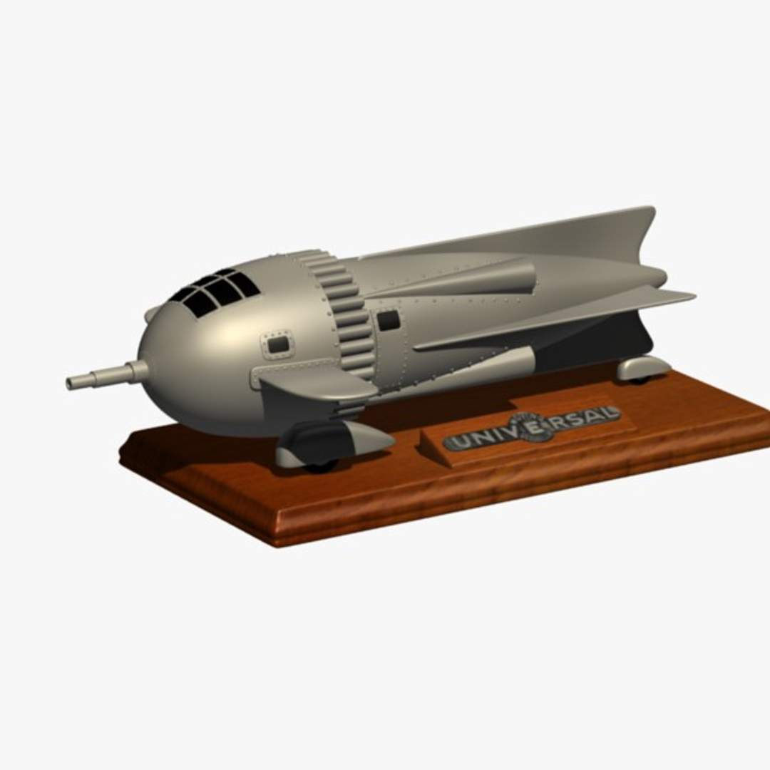 3d Model Flash Gordon Rocket Ship