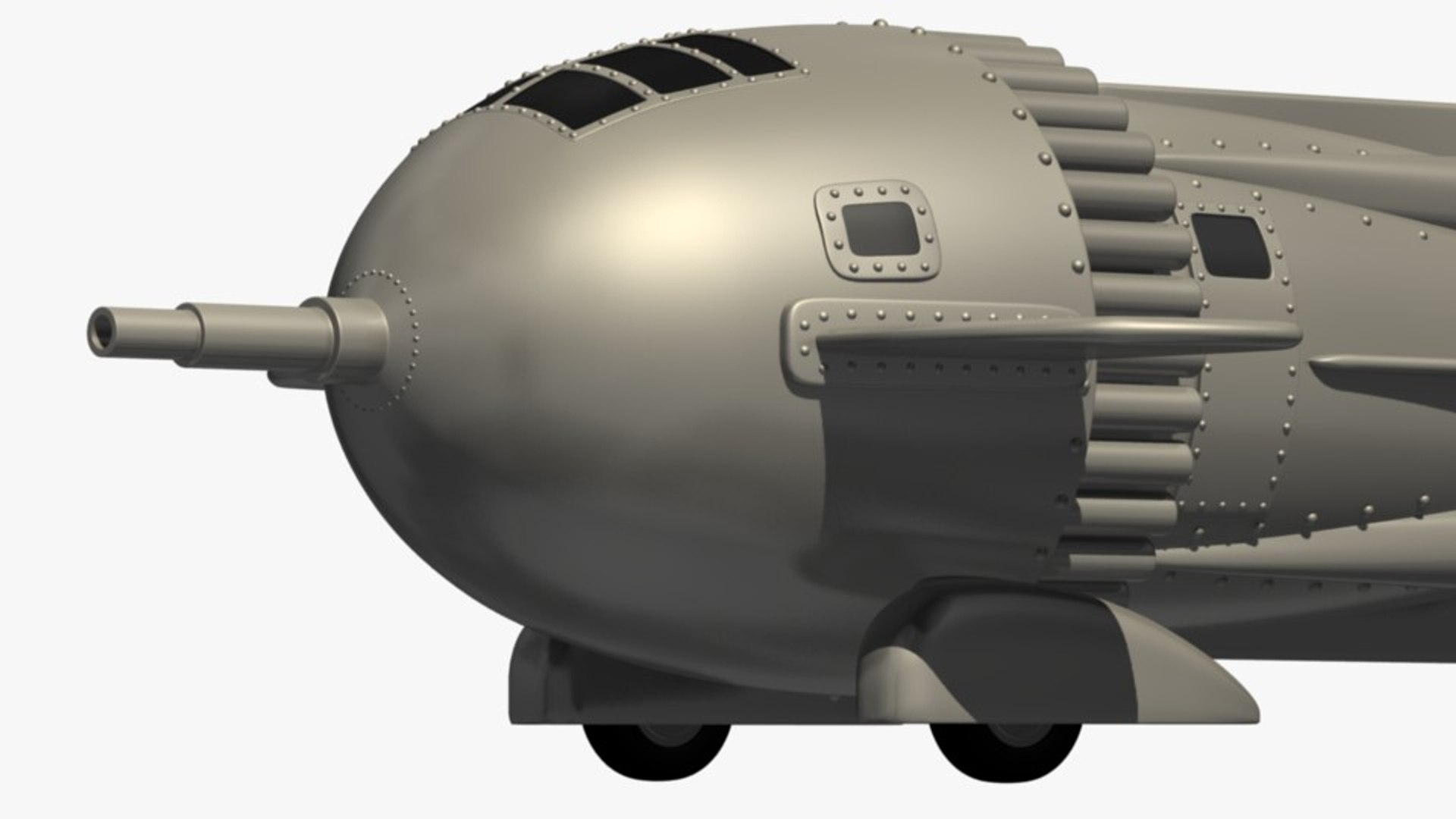 3d Model Flash Gordon Rocket Ship