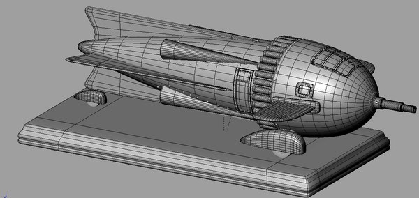 3d model flash gordon rocket ship