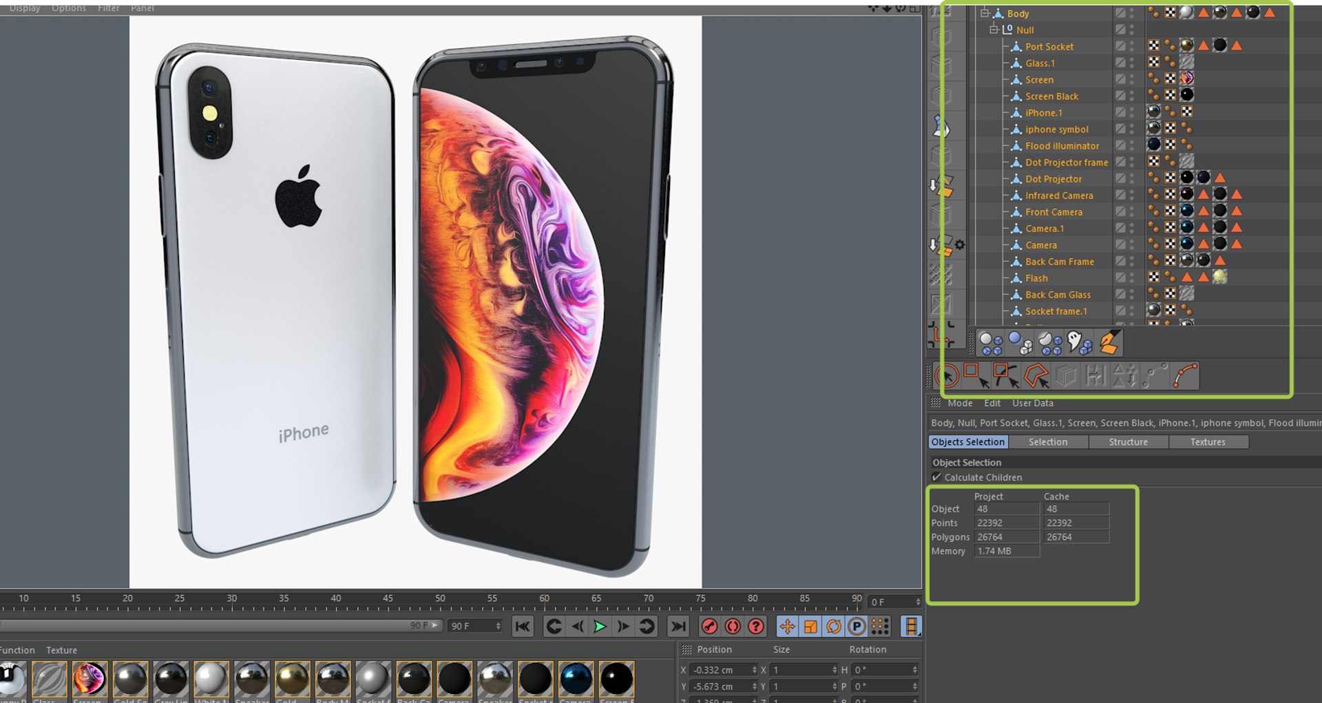 3D iphone xs element low-poly model - TurboSquid 1466432