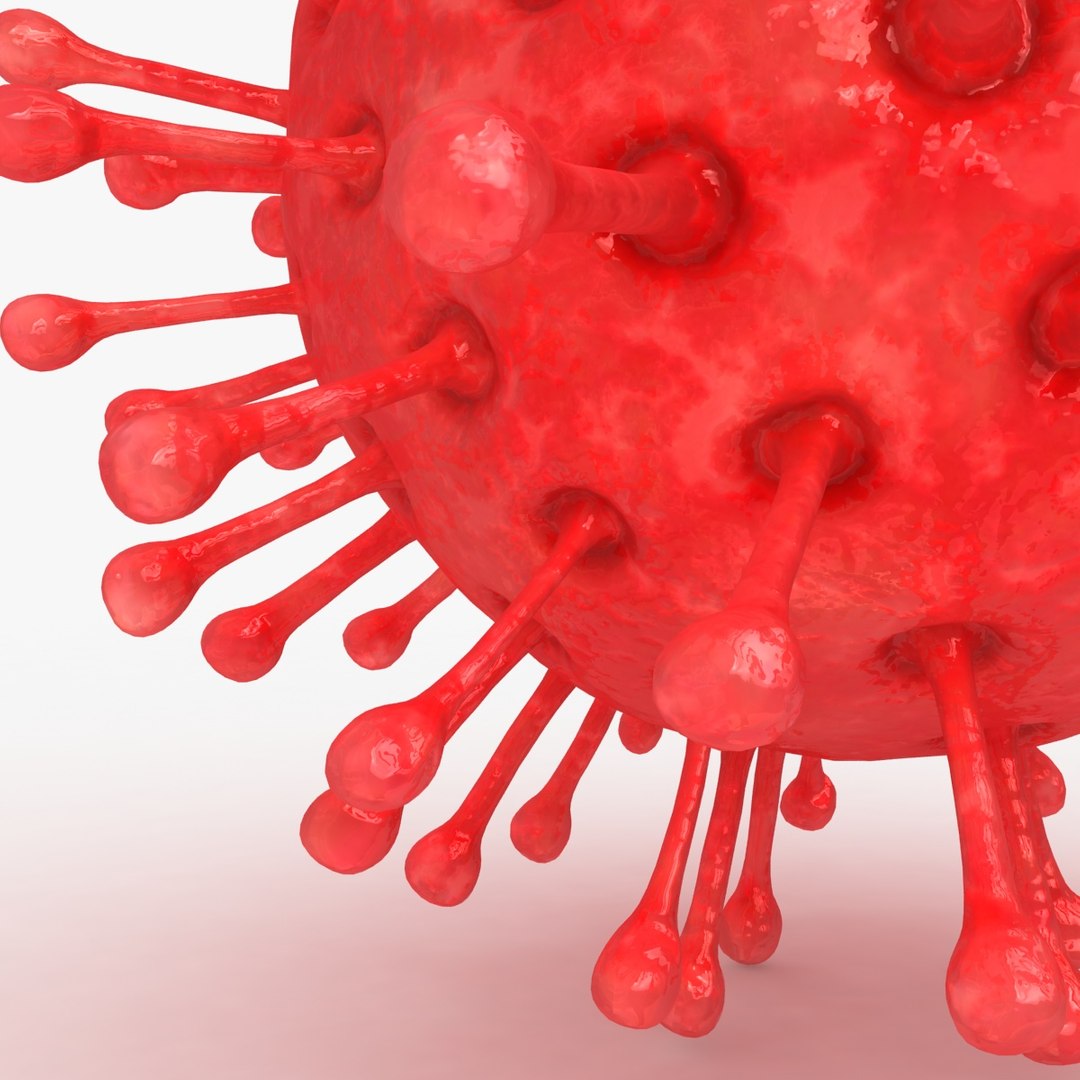 Virus 06 Red 3d Model