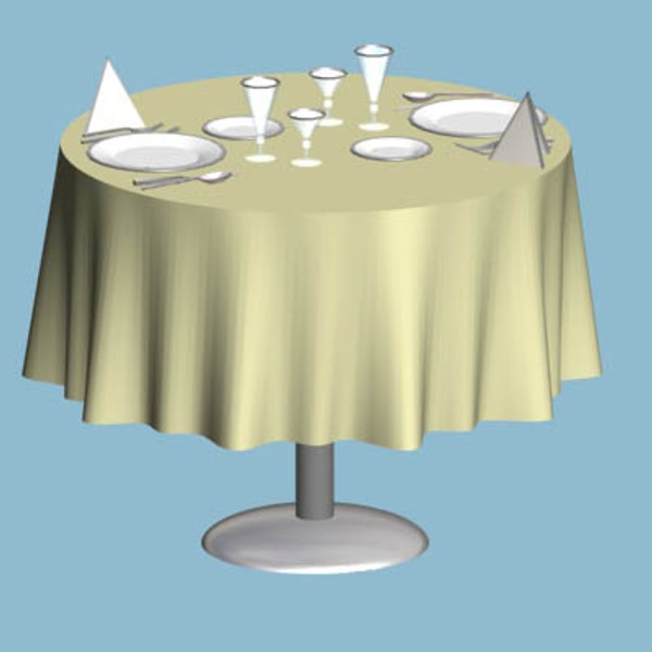 3d table set