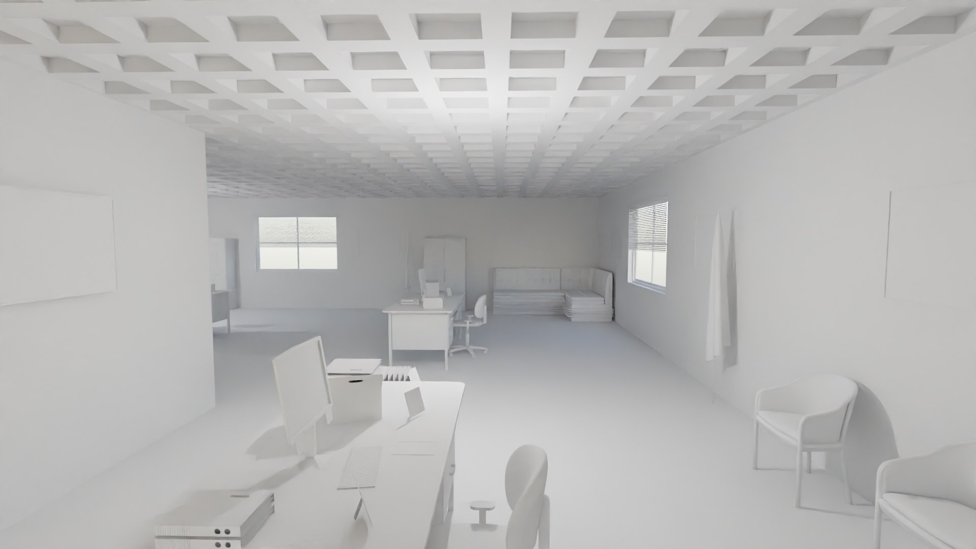 Police Station interior 3D model - TurboSquid 2158081