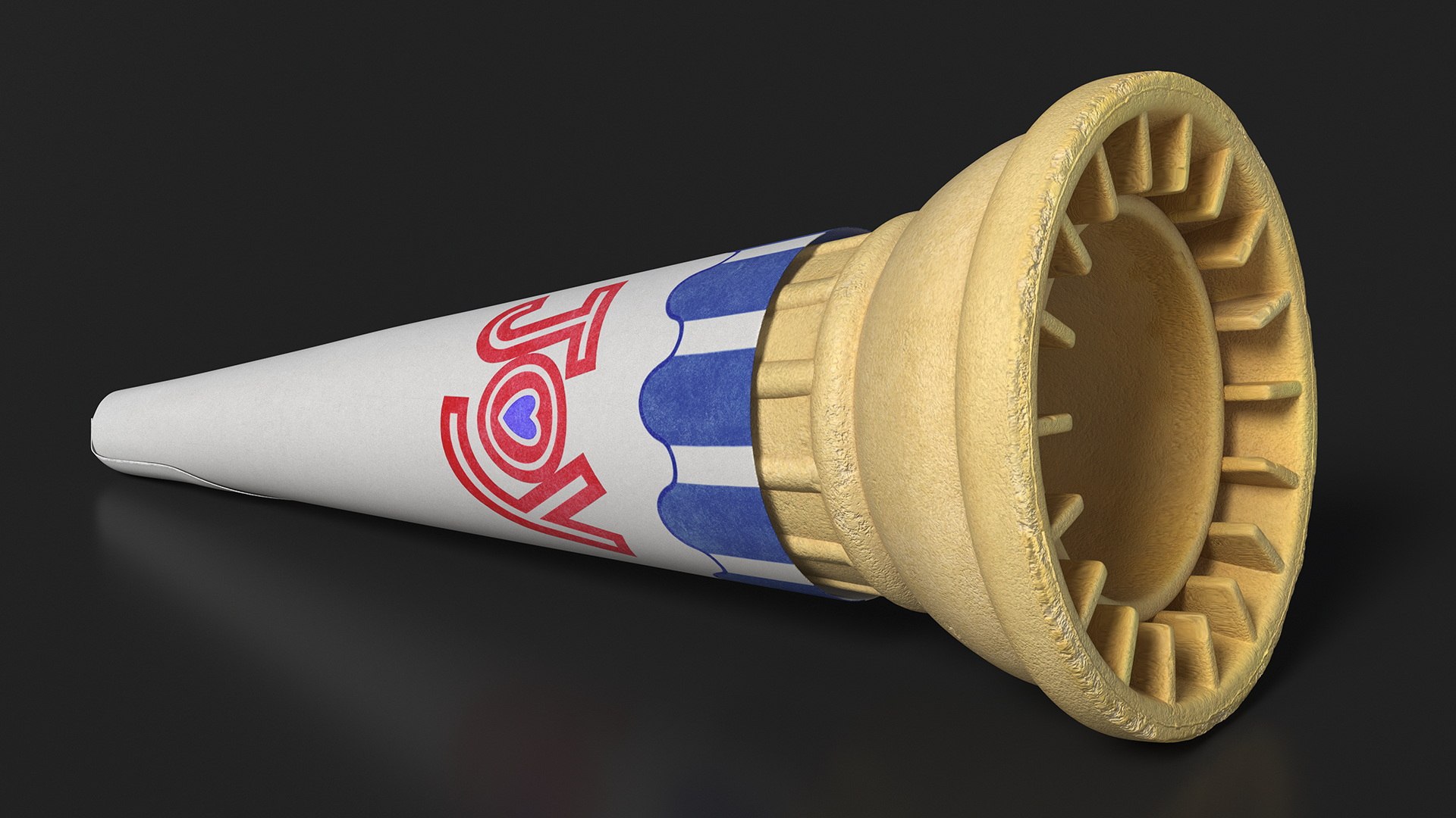 Pointed Bottom JOY Cake Cone 3D - TurboSquid 2246372