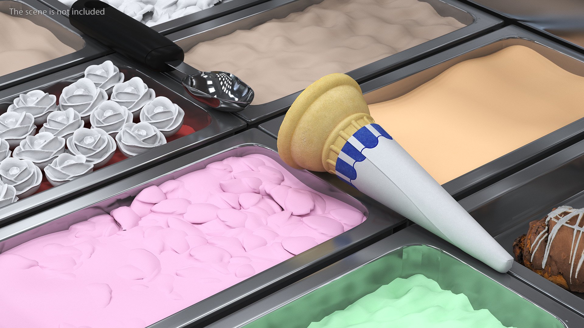 Pointed Bottom JOY Cake Cone 3D - TurboSquid 2246372