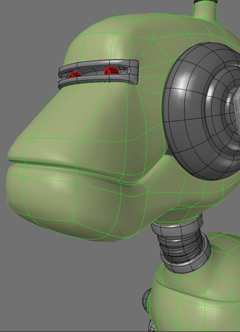 3ds character mechanical dog