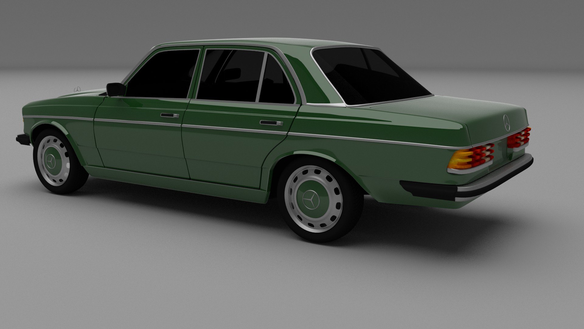 3d Mercedes W123 Model