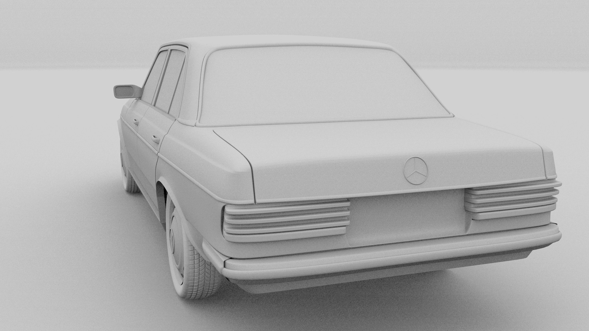 3d Mercedes W123 Model