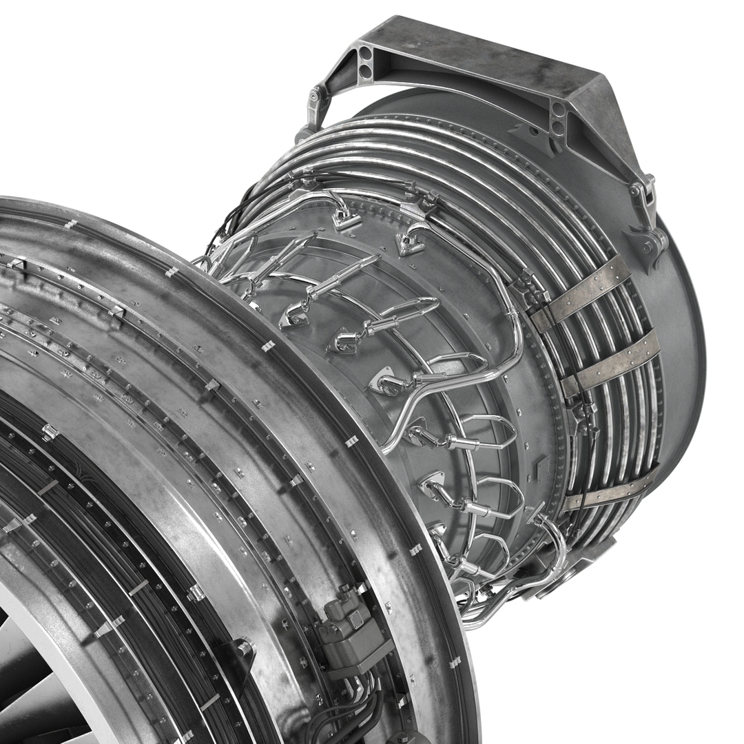 modelo 3d Turbofan Aircraft Engine CFM International CFM56 - TurboSquid ...