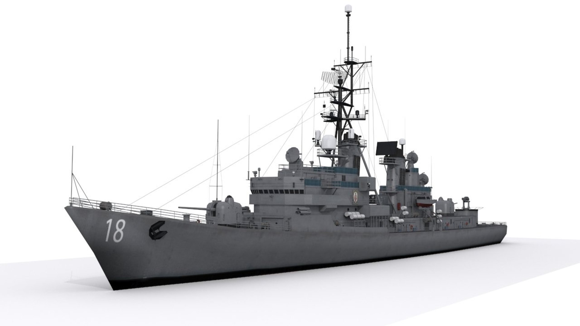 Destroyer Ddg 18 3D Model - TurboSquid 1483224