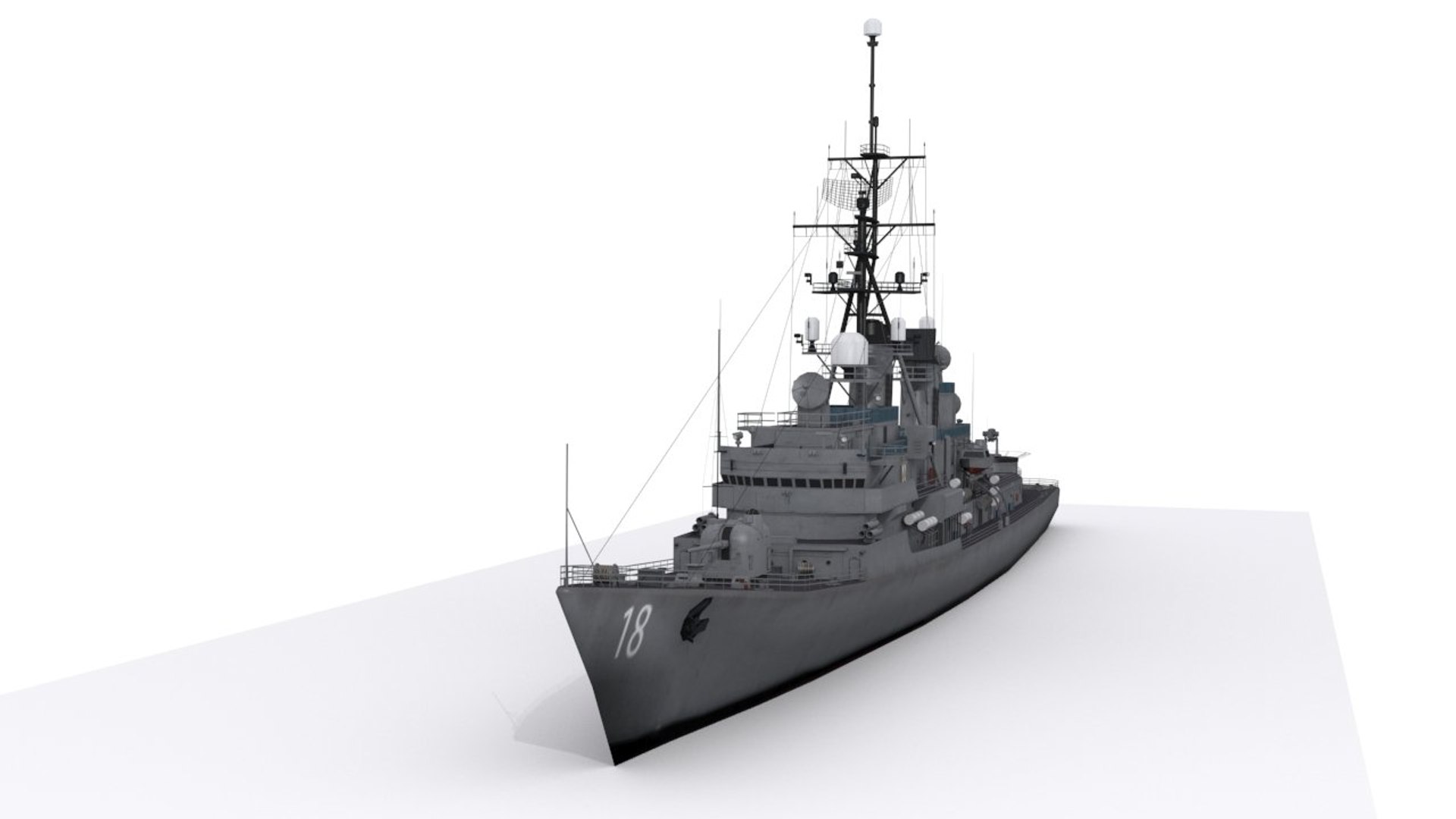 Destroyer Ddg 18 3D Model - TurboSquid 1483224
