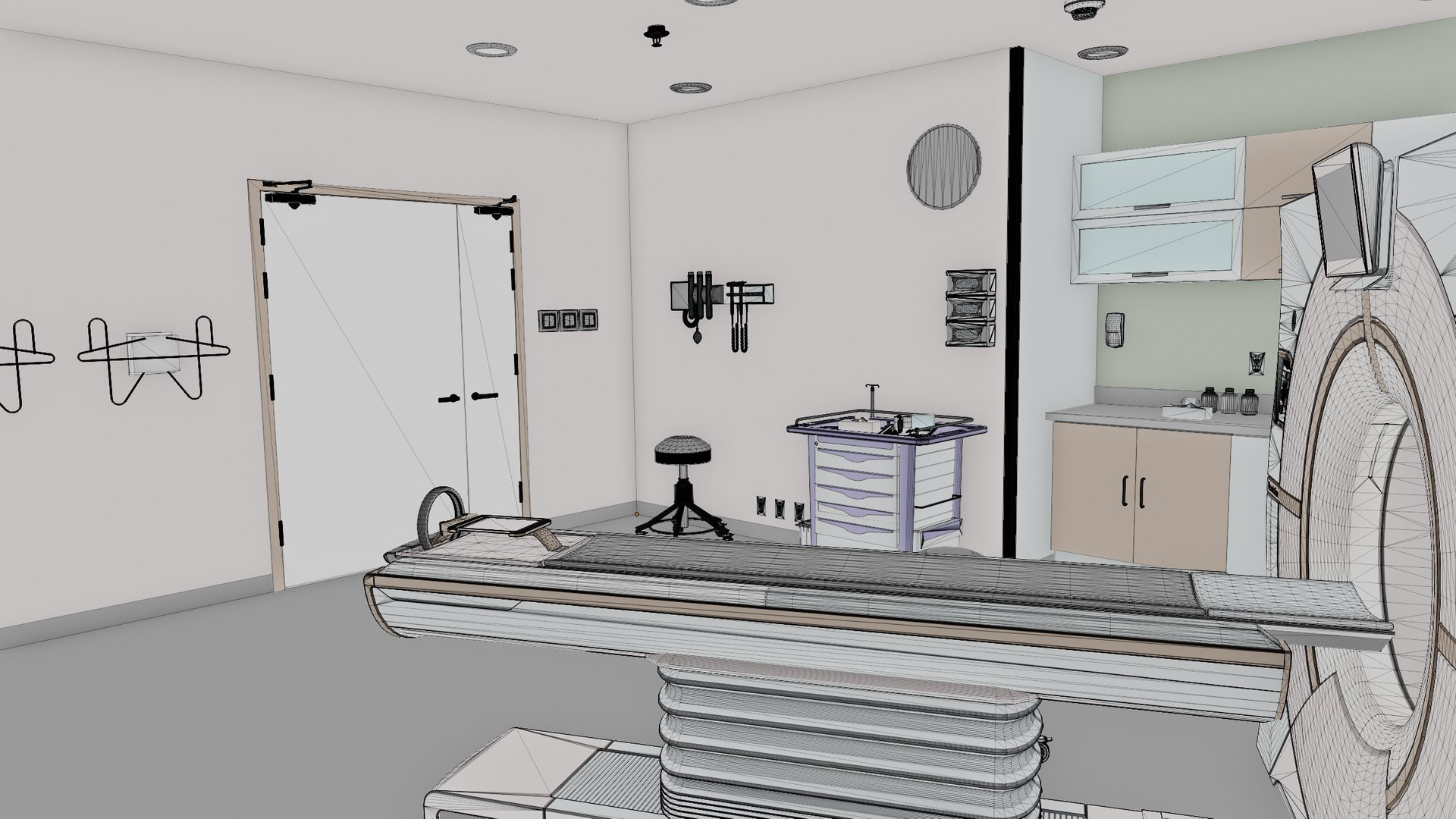 MEDICAL SPACES RADIOLOGY CT SCAN ROOM 3D Model - TurboSquid 1768425