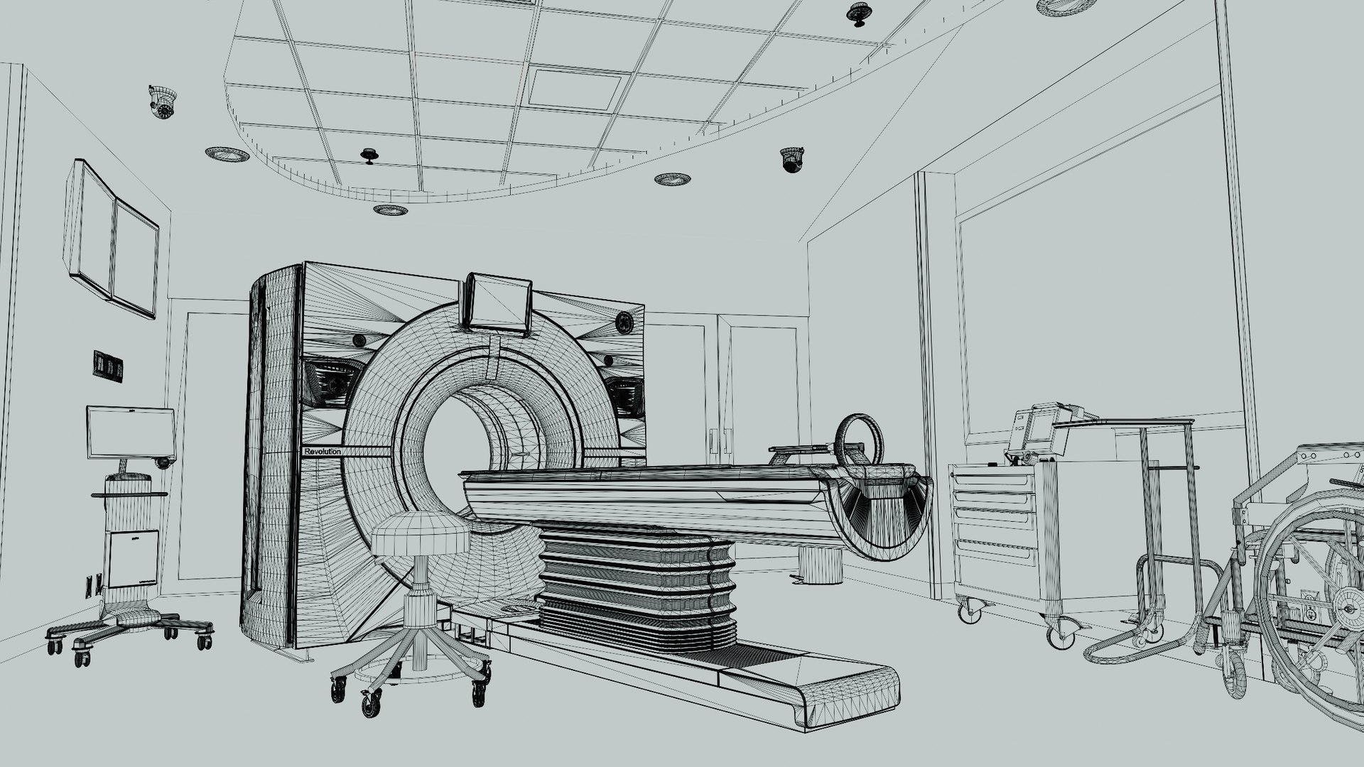 MEDICAL SPACES RADIOLOGY CT SCAN ROOM 3D Model - TurboSquid 1768425