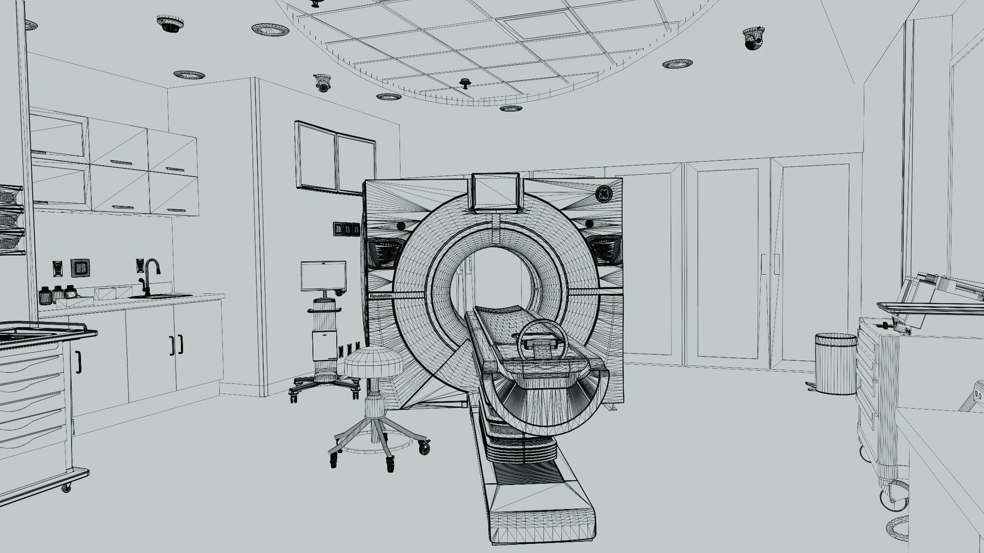 MEDICAL SPACES RADIOLOGY CT SCAN ROOM 3D Model - TurboSquid 1768425