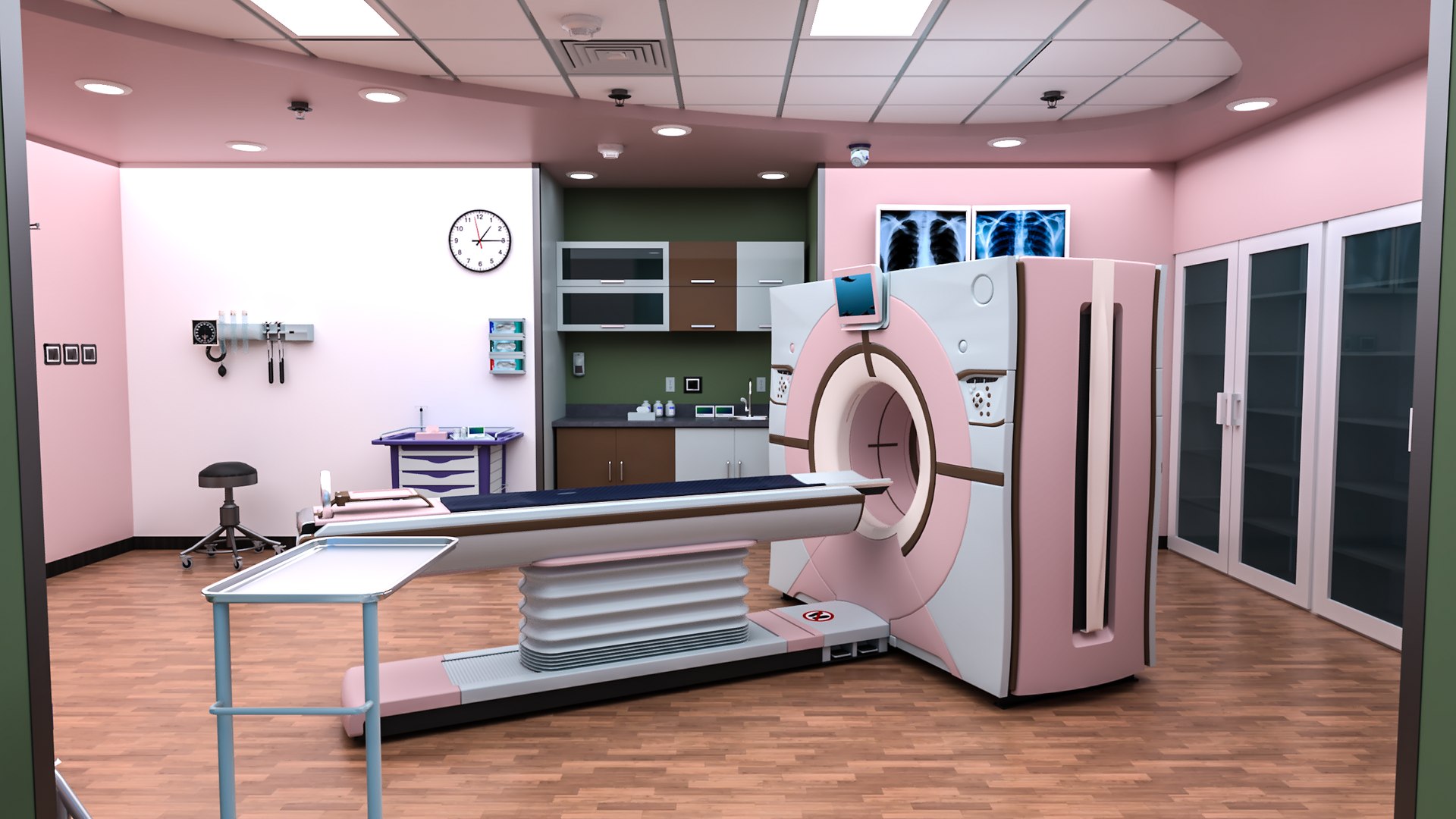 MEDICAL SPACES RADIOLOGY CT SCAN ROOM 3D Model - TurboSquid 1768425