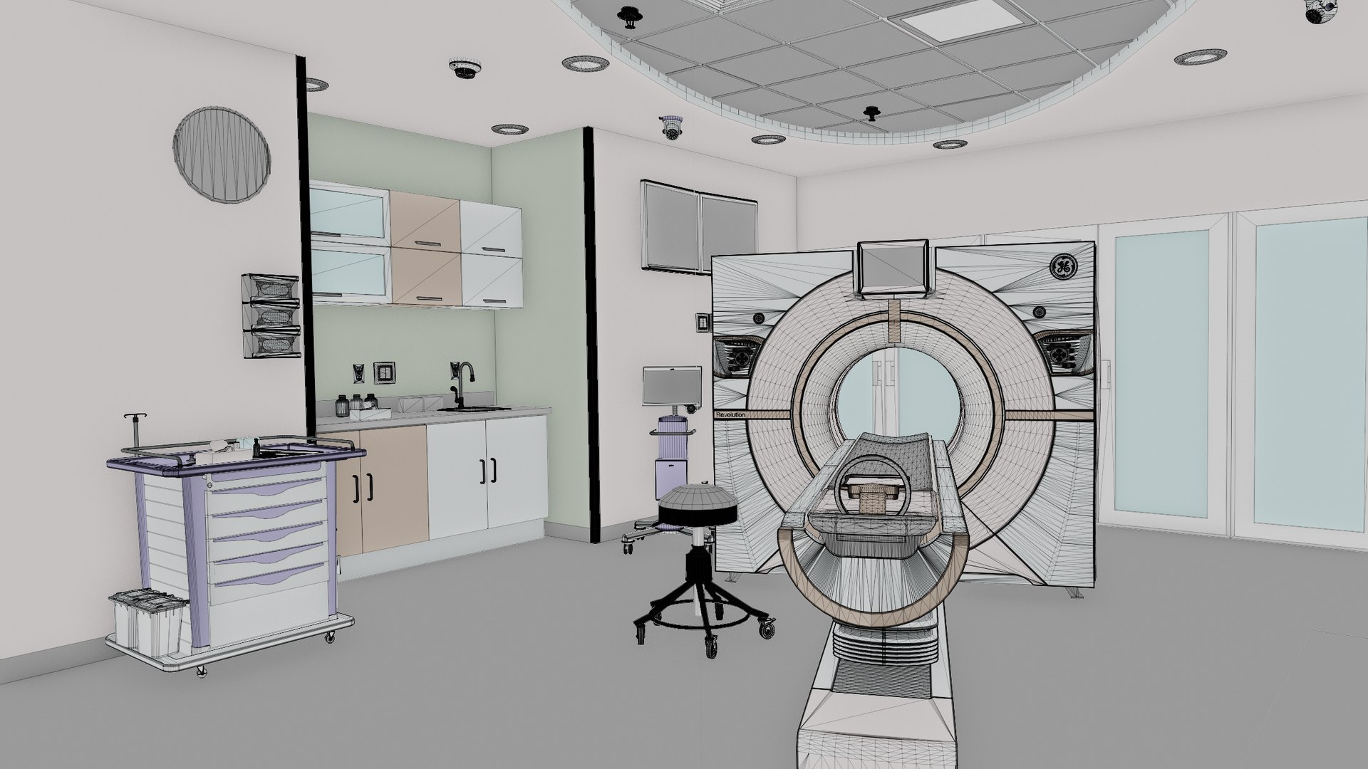 MEDICAL SPACES RADIOLOGY CT SCAN ROOM 3D Model - TurboSquid 1768425