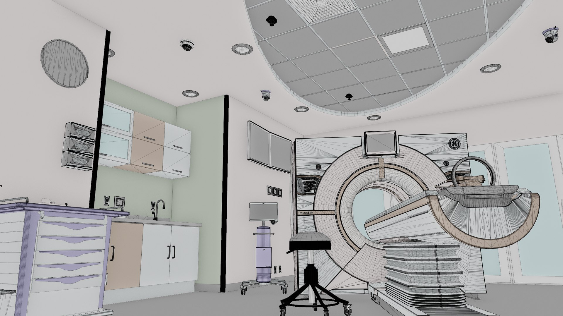MEDICAL SPACES RADIOLOGY CT SCAN ROOM 3D Model - TurboSquid 1768425