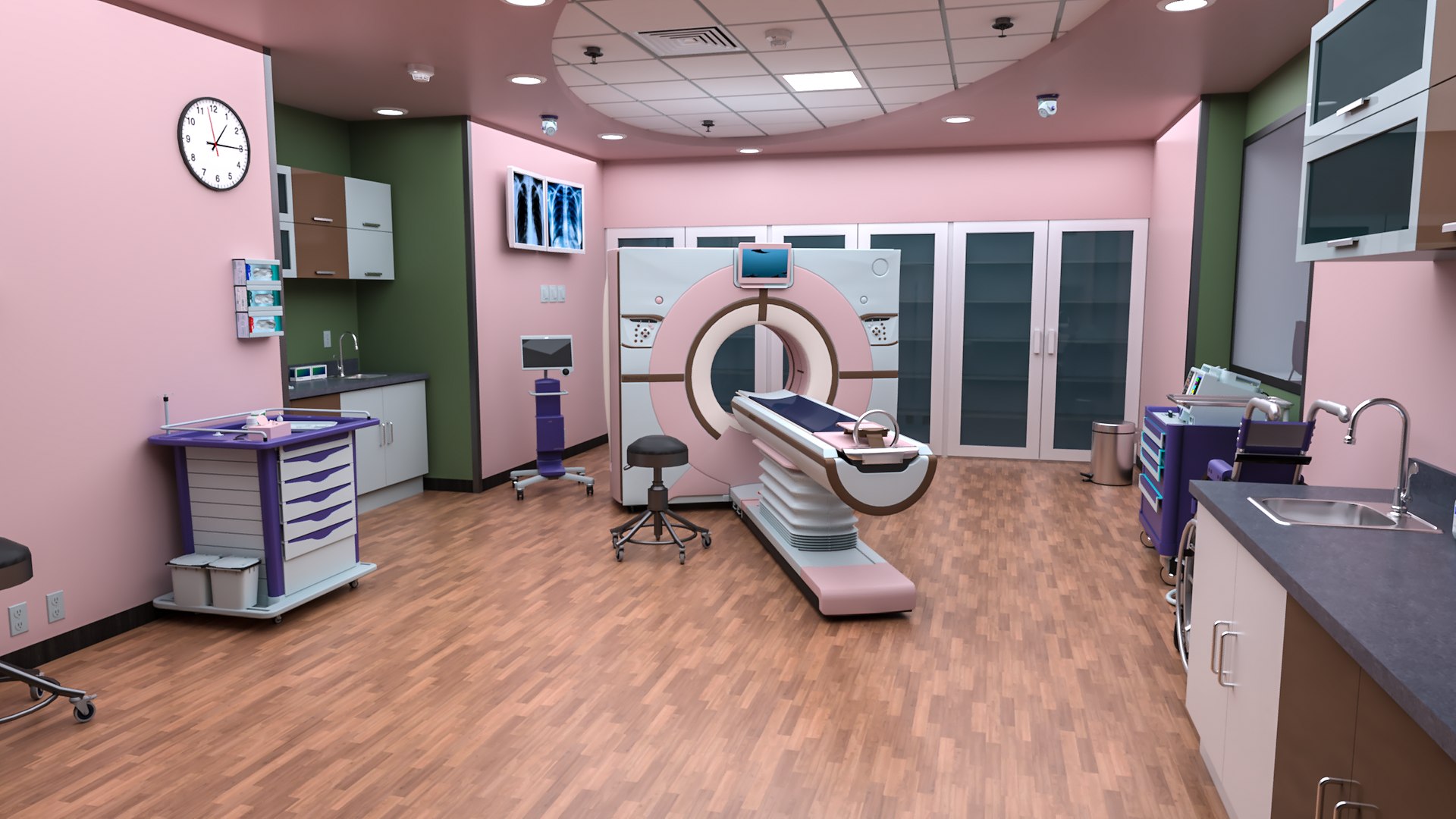 MEDICAL SPACES RADIOLOGY CT SCAN ROOM 3D Model - TurboSquid 1768425