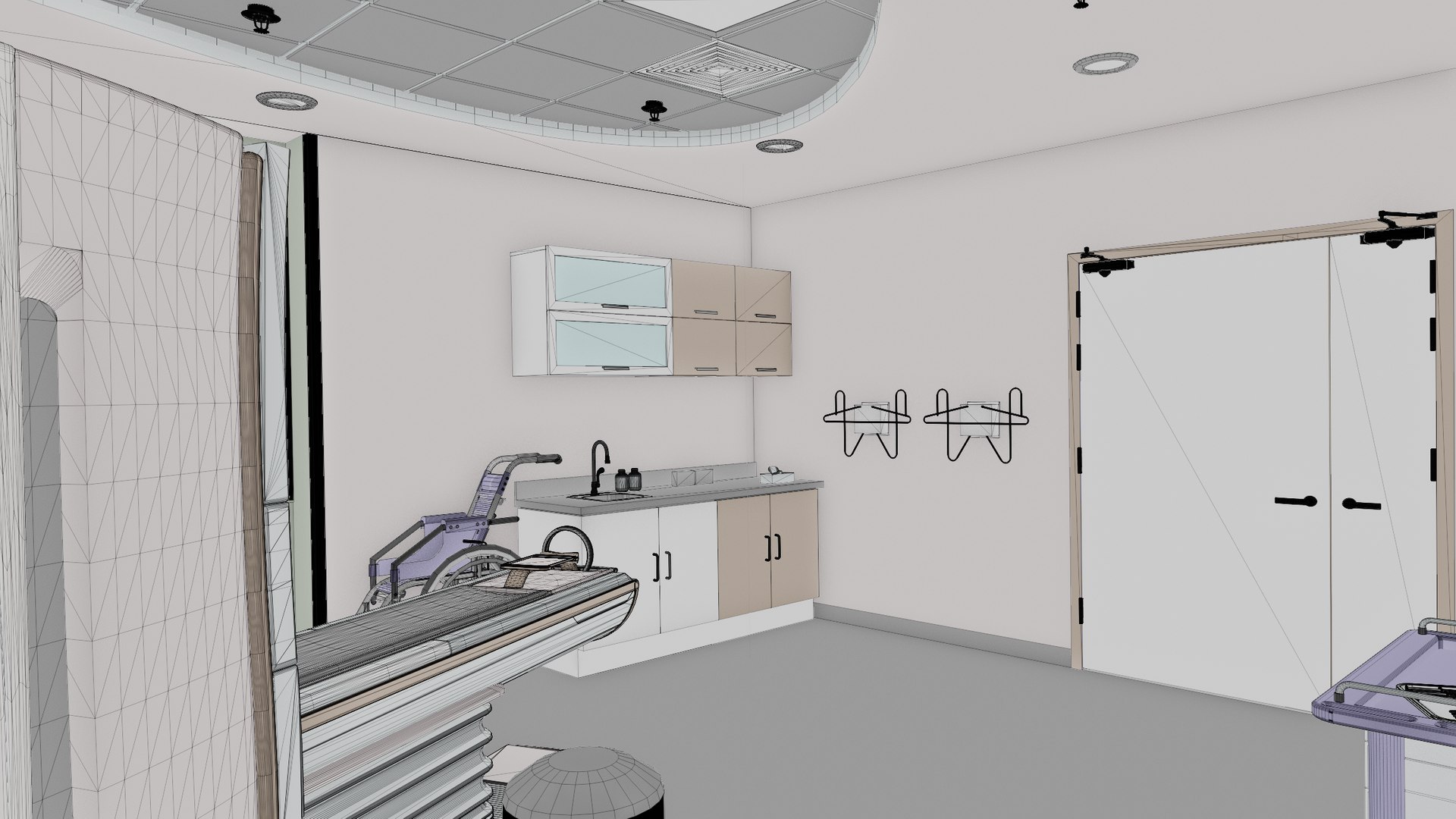 MEDICAL SPACES RADIOLOGY CT SCAN ROOM 3D Model - TurboSquid 1768425