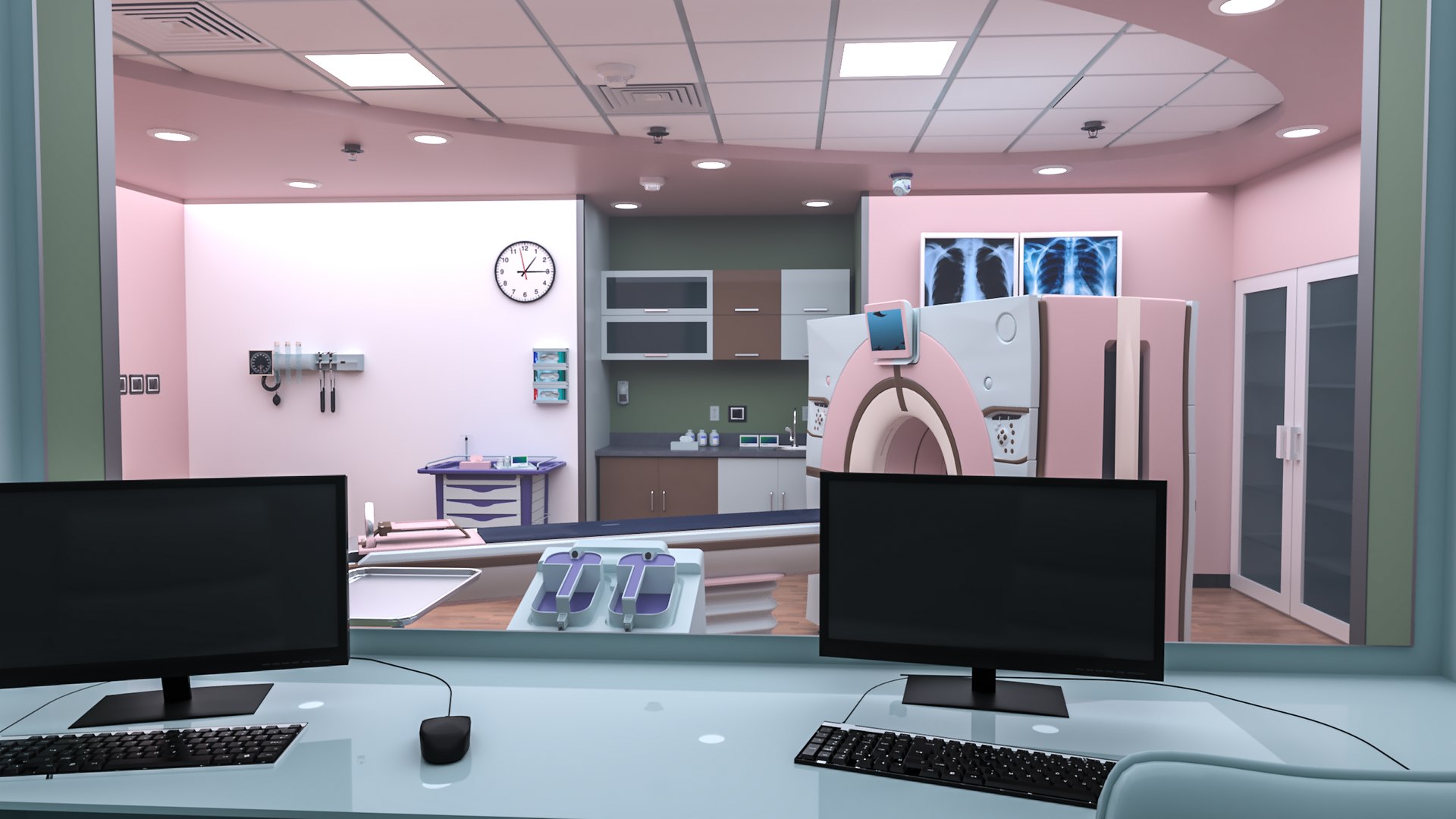 MEDICAL SPACES RADIOLOGY CT SCAN ROOM 3D Model - TurboSquid 1768425
