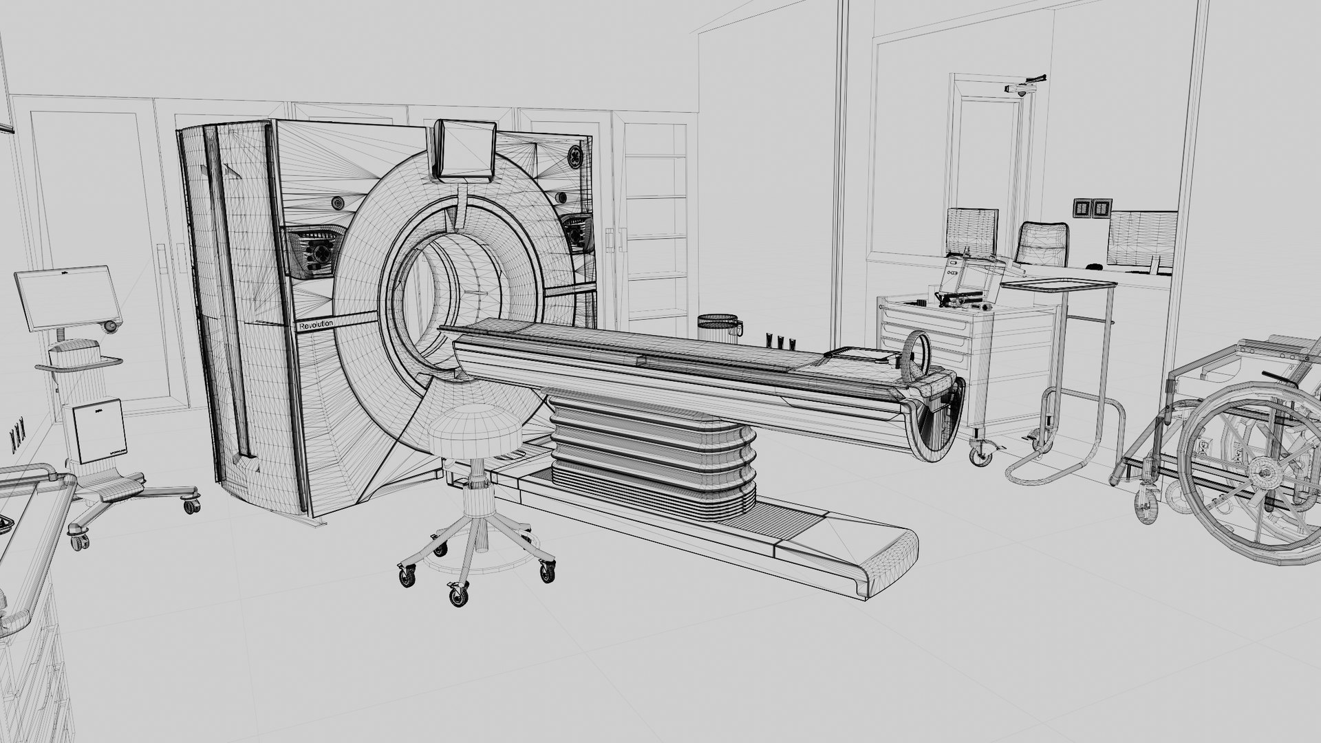 MEDICAL SPACES RADIOLOGY CT SCAN ROOM 3D Model - TurboSquid 1768425