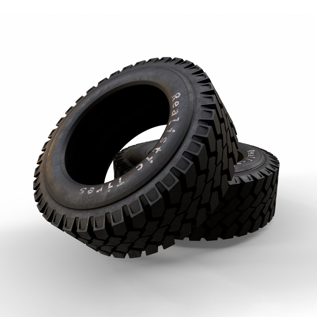 3D Truck Tires Low-poly Model - TurboSquid 1985131