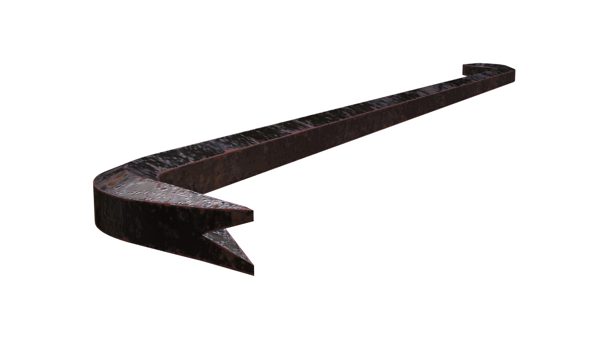 Rusted Crowbar 3D Model - TurboSquid 1859695