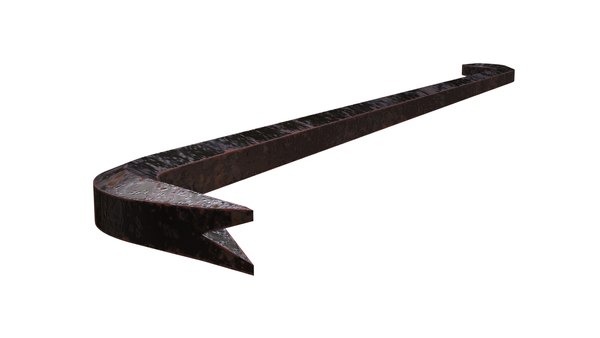 Rusted Crowbar 3D model - TurboSquid 1859695