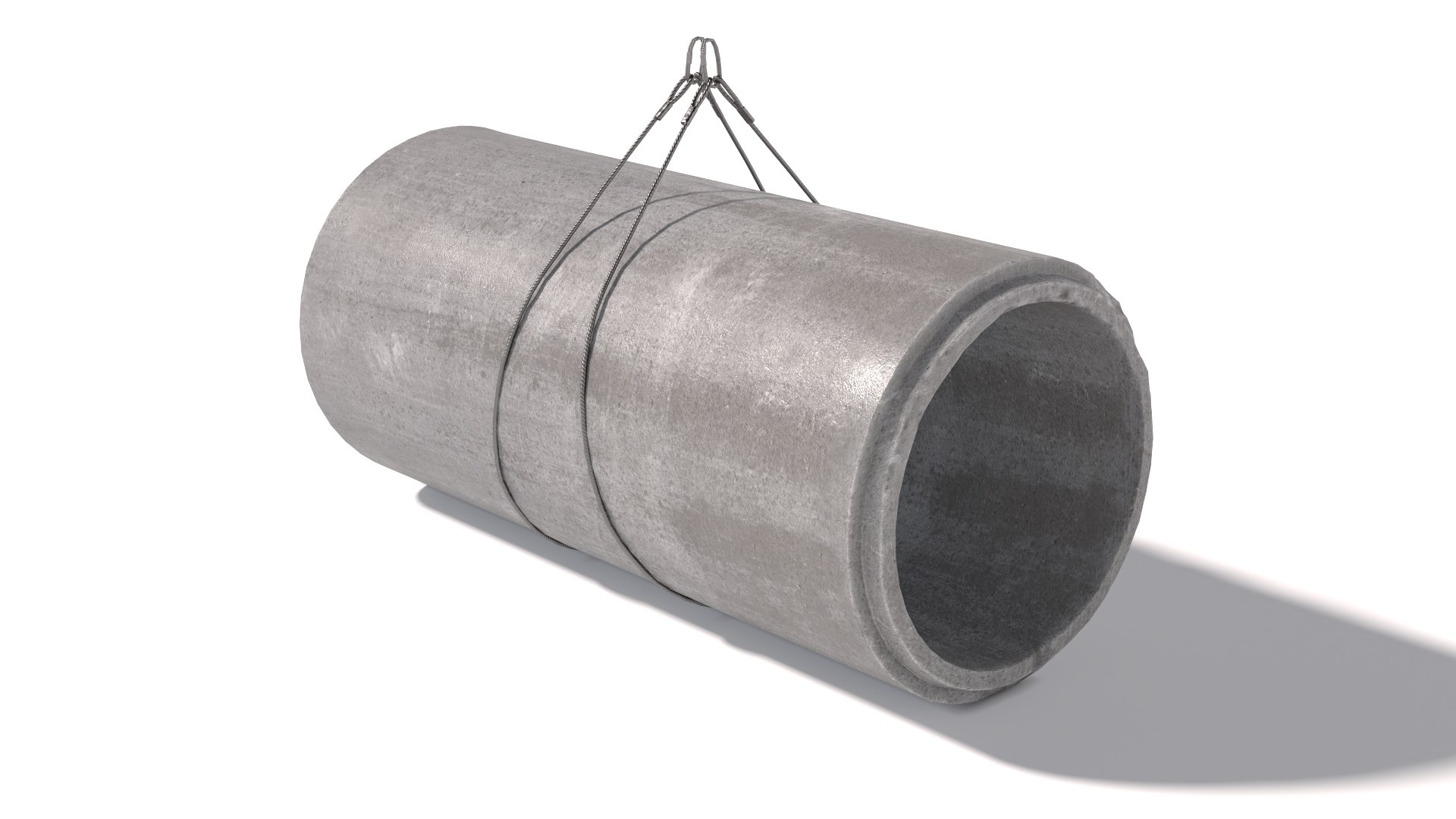 3D Reinforced Concrete Pipe With Steel Cable Model - TurboSquid 2367856
