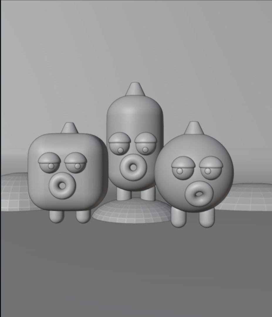 3D Cartoon Character 3 In 1 - TurboSquid 2206314